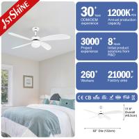 China 230V Plywood Blade LED Ceiling Fan With 6 Speeds Remote Control for sale