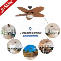 China Low Noise 5 Blades Energy Saving Ceiling Fan With Led Light Large Airflow for sale