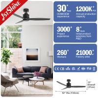 China Energy Saving And Low Noise DC Motor Solid Wood Ceiling Fan 52