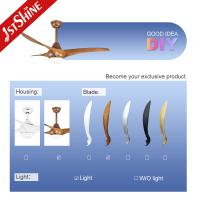 China Plastic Blade Inverter 60W Electric Ceiling Fan Indoor Decorative Lighting for sale