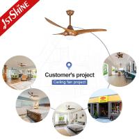 China Plastic Blade Inverter 60W Electric Ceiling Fan Indoor Decorative Lighting for sale