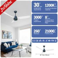 China ODM 220 - 240V Remote Control ABS Ceiling Fan For Living Room for sale