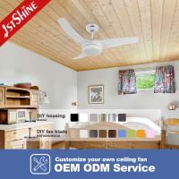 China 6 Speed Remote Control Small LED Ceiling Fan , Modern Ceiling Fan For Bedroom for sale