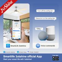 China Decorative Smart Restaurant Ceiling Fans Remote Control Air Conditioning for sale