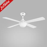 China 4 MDF Blade Modern Ceiling Fan LED Light 5 Speeds Remote Control For Bedroom for sale