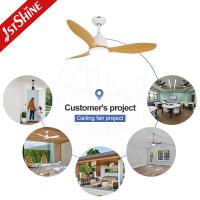 China Decorative Ceiling Fan With LED Light Living Room Quiet Dc Motor for sale