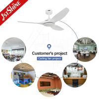 China 52 Inches White Ceiling Fan Without Light ABS Blade Smart APP Control for sale
