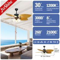 China Silent Motor Remote Control Classic Ceiling Fans With Light Five Blades for sale