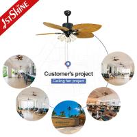 China Silent Motor Remote Control Classic Ceiling Fans With Light Five Blades for sale