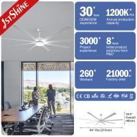China 84 Inch Aluminum Metal Blade Ceiling Fan Brushless Inverter Motor for sale