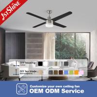 China SAA 52in 110V Modern LED Ceiling Fan With Metal Blades for sale