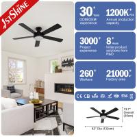 China Adjustable 6-Speed Choice LED Ceiling Fan with APP Smart Control and Dimmable Light for sale