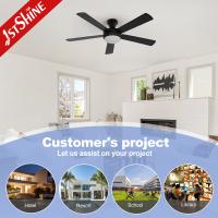 China Adjustable 6-Speed Choice LED Ceiling Fan with APP Smart Control and Dimmable Light for sale