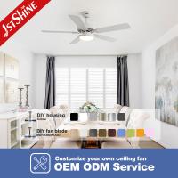 China Pull Chain Style CE Quiet Decorative Ceiling Fans 52 Inch For Home for sale
