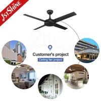 China 35 Watt Metal Blade Ceiling Fan Energy Saving Silent Decorative for sale