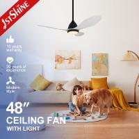 China Noiseless DC Motor 52-Inch Dimmable LED Ceiling Fan with 3-Color Changeable Light for sale