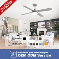 China Convenient Modern Ceiling Fan Light With 4 Mdf Blades Ac Motor for Hotels for sale