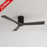 China Dark Wood 52 Inch Ceiling Fan With DC Motor Quiet High-Speed for sale