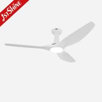 China Energy Saving White/Black Ceiling Fan With Dimmable Light Remote Control DC Motor Speed 6 Speeds Choice for sale