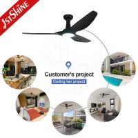China Flush Mount Smart Ceiling Fan With DC Motor 3 Plastic Blades Engry-Saving for sale