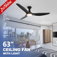 China Flush Mount Smart Ceiling Fan With DC Motor 3 Plastic Blades Engry-Saving for sale