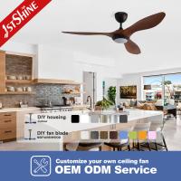 China Indoor DC Ceiling Fan With Light 3 ABS Blade Lower Noise for school for sale