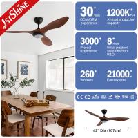 China Indoor DC Ceiling Fan With Light 3 ABS Blade Lower Noise for school for sale