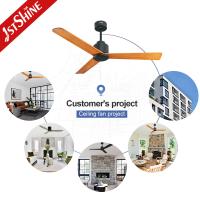 China 6 Speed 52 Inch 3 Blade Ceiling Fan Saving Electricity 110V Low Voltage for sale