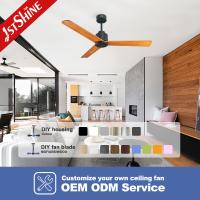 China 6 Speed 52 Inch 3 Blade Ceiling Fan Saving Electricity 110V Low Voltage for sale