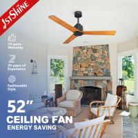 China 6 Speed 52 Inch 3 Blade Ceiling Fan Saving Electricity 110V Low Voltage for sale