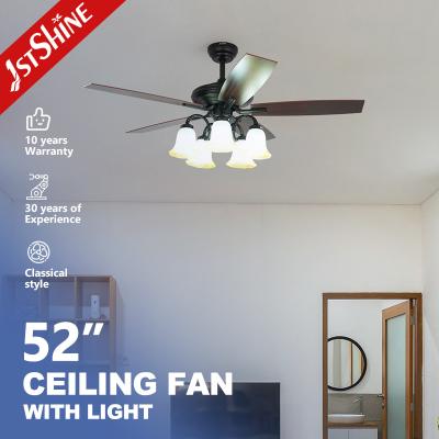 China 3 Speed Pull Chain Classic Ceiling Fans 5 Plywood Blades Hotel Decorative for sale