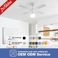 China CCC ROHS White Metal Blade Ceiling Fan 40 Inches Classic 6 Speed Choice for sale