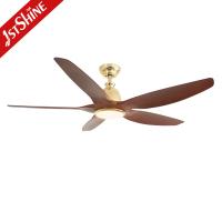 China Decorative 60 Inches Plastic 5 Blades Ceiling Fan With 6 Speed Remote Control for sale