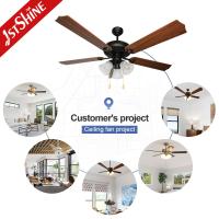 China Classic 5-Blade Ceiling Fan with Pull Chain MDF Blades AC Motor for sale