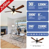 China Classic 5-Blade Ceiling Fan with Pull Chain MDF Blades AC Motor for sale