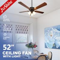 China Classic 5-Blade Ceiling Fan with Pull Chain MDF Blades AC Motor for sale