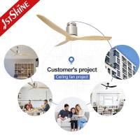 China 2in1 Wood Ceiling Fan With Remote Control DC Motor Indoor Decoration for sale