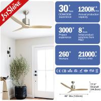 China 2in1 Wood Ceiling Fan With Remote Control DC Motor Indoor Decoration for sale