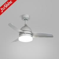 China Small Ceiling Fan With Light And Remote Control For Bedroom Noiseless DC Motor 3 Plastic Blades for sale
