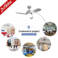 China Small Ceiling Fan With Light And Remote Control For Bedroom Noiseless DC Motor 3 Plastic Blades for sale