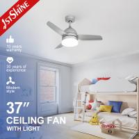 China Small Ceiling Fan With Light And Remote Control For Bedroom Noiseless DC Motor 3 Plastic Blades for sale