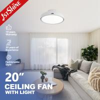 China 20-Inch LED Ceiling Fan with Quiet DC Motor and Flush Mount Design for Bedroom for sale