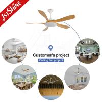 China 56-Inch Ceiling Fan with LED Light – DC Motor, 5 Blades, Acrylic Lampshade for sale