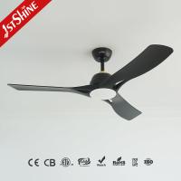 China 52-Inch Modern Living Room Ceiling Fan with LED Light Plastic Blade for sale