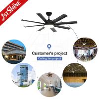 China 15cm 8 Steel Blade Ceiling Fan For Swimming Pool Yoga Studio for sale