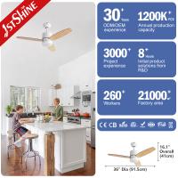 China 36-Inch 2-in-1 Decorative Ceiling Fan with DC Motor and MDF Blades for Bedrooms and Living Spaces for sale