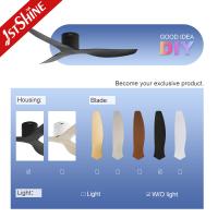 China 52-Inch ABS Blades Plastic Ceiling Fan with 6-Speed Remote Control and DC Motor for sale