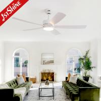 China 52 Inches Modern LED Ceiling Fan with 6 Speed Remote Control and ABS Blade for Living Room for sale
