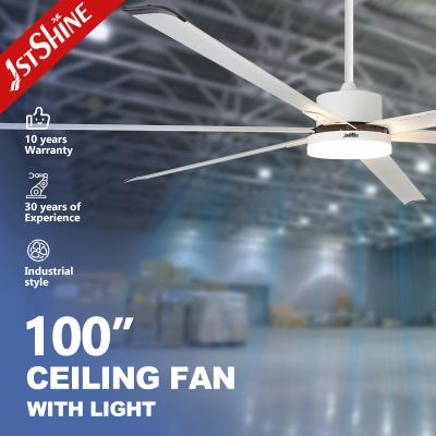 China 70/80/100 Inch Large Industrial Ceiling Fan with LED Light Option and DC Motor for Powerful Airflow for sale