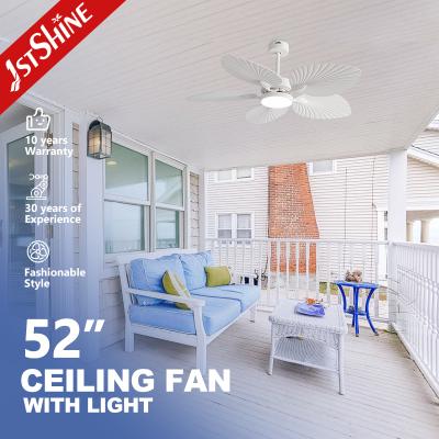 China 52 Inches Tropical Ceiling Fan with ABS Blades and Quiet DC Motor for Modern Comfort for sale